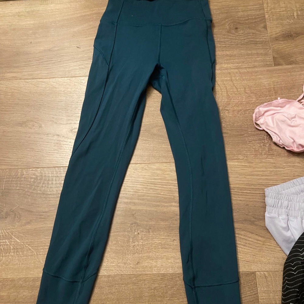 Lululemon Leggings Teal Blue Gem